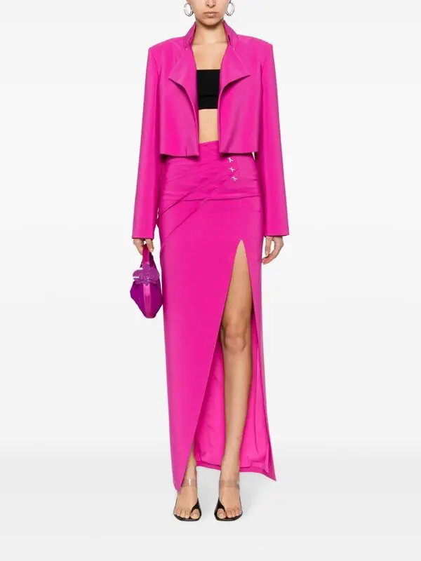 GENNY Crystal-embellished Midi Skirt