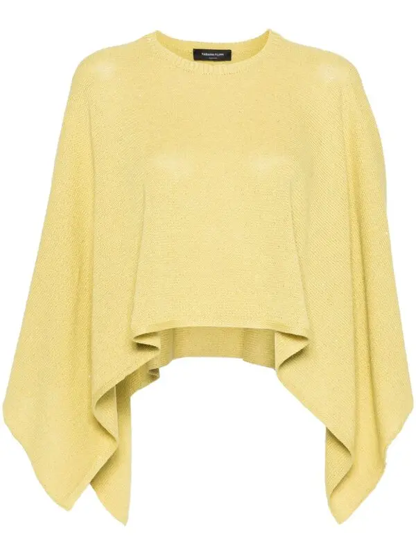 Fabiana Filippi Sequin-embellished Poncho - Green