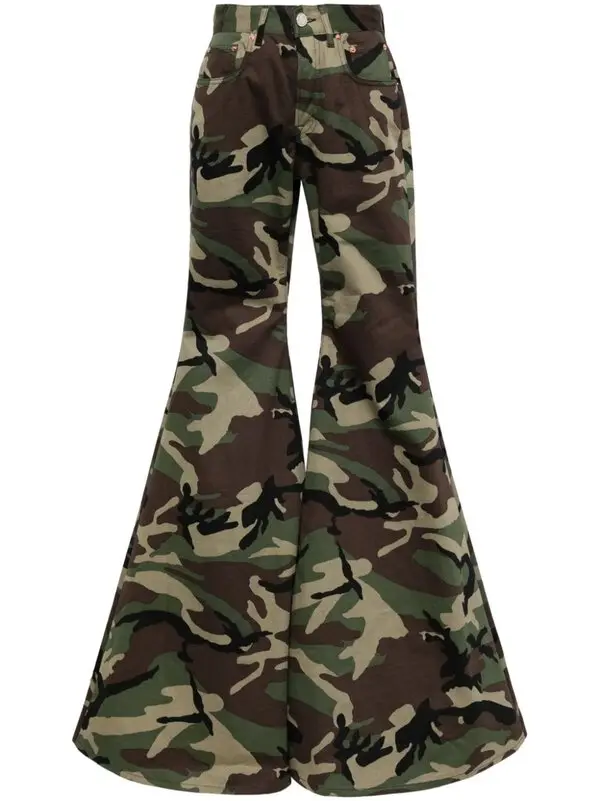 Vetements Camouflage-print Flared Trousers