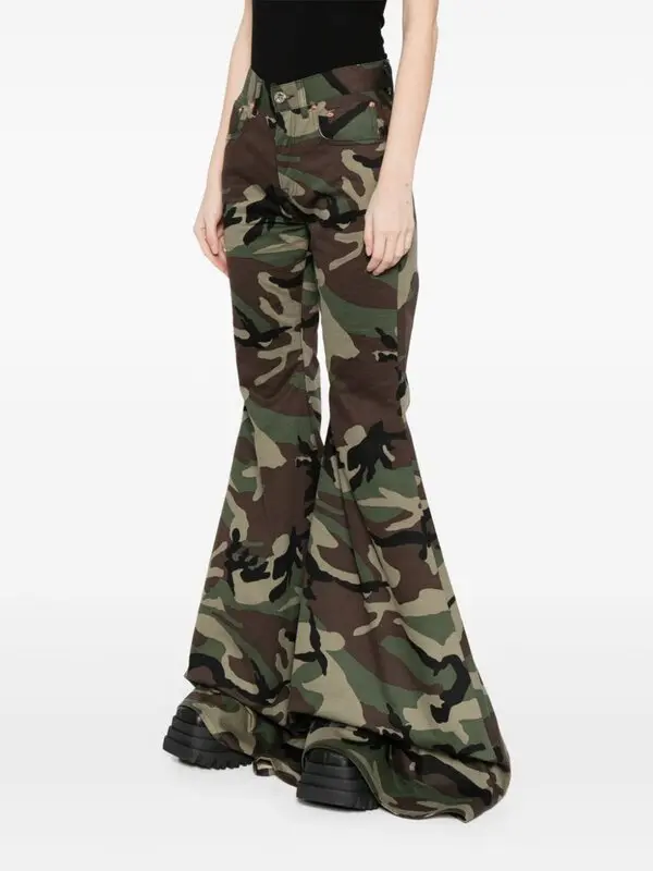Vetements Camouflage-print Flared Trousers