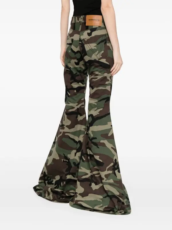 Vetements Camouflage-print Flared Trousers