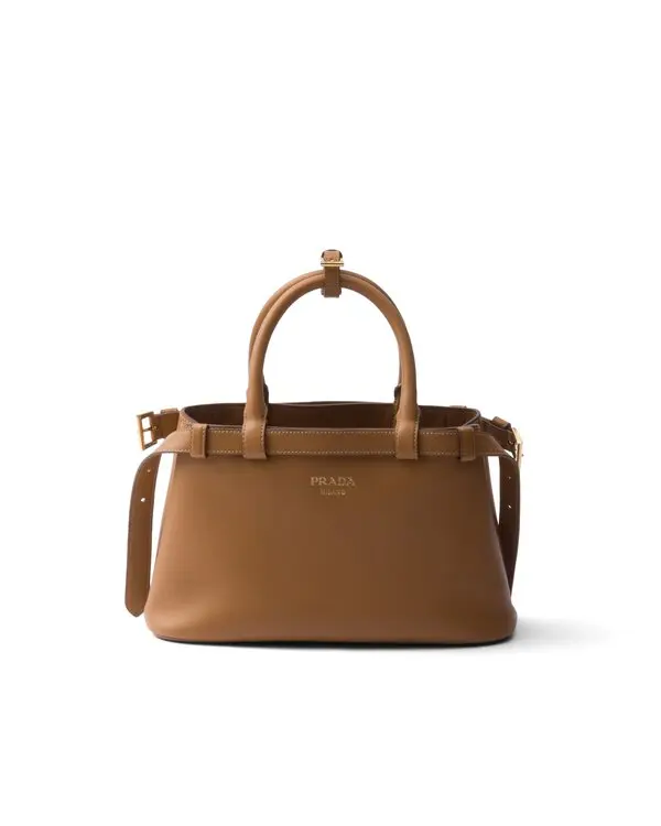 Prada Buckle Leather Handbag