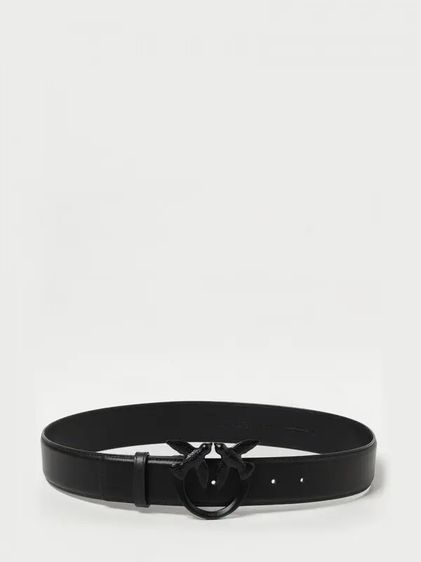 Pinko Love Birds Buckled Belt - Black