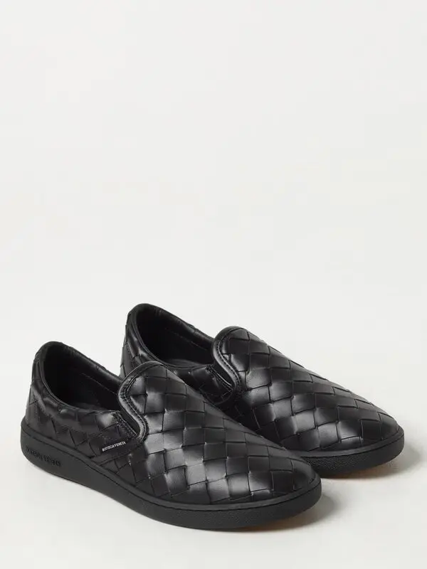 Bottega Veneta Woven Slip-on Sneakers - Black