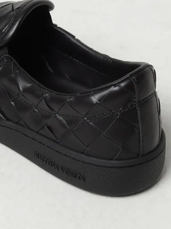 Bottega Veneta Woven Slip-on Sneakers - Black