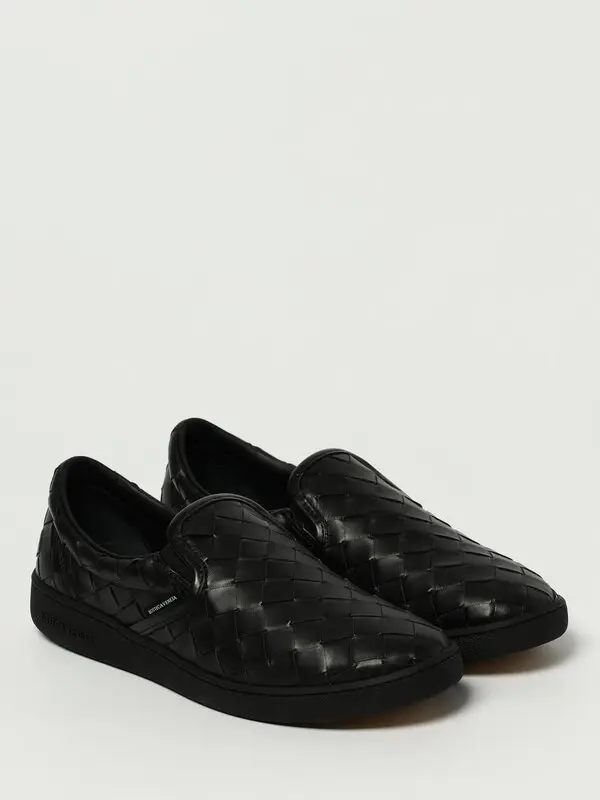 Bottega Veneta Woven Slip-on Sneakers - Black