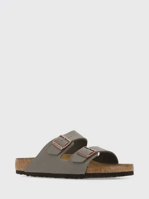 BIRKENSTOCK Arizona Double-strap Sandals In Birko-flor® With Buckles - Grey