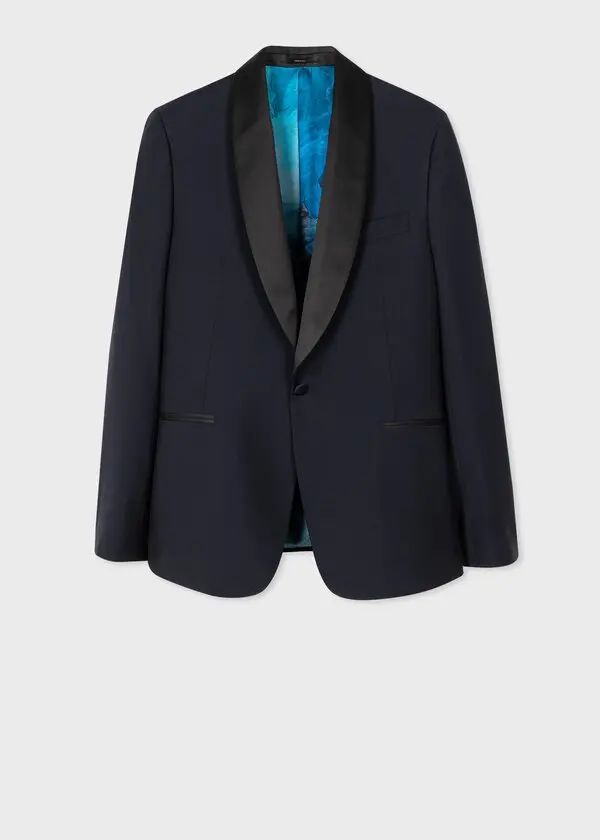 Paul Smith Tailored-fit Wool-mohair Evening Blazer - Blue