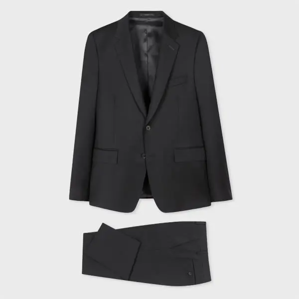 Paul Smith Tailored-fit Wool Twill Two-button Suit - Black