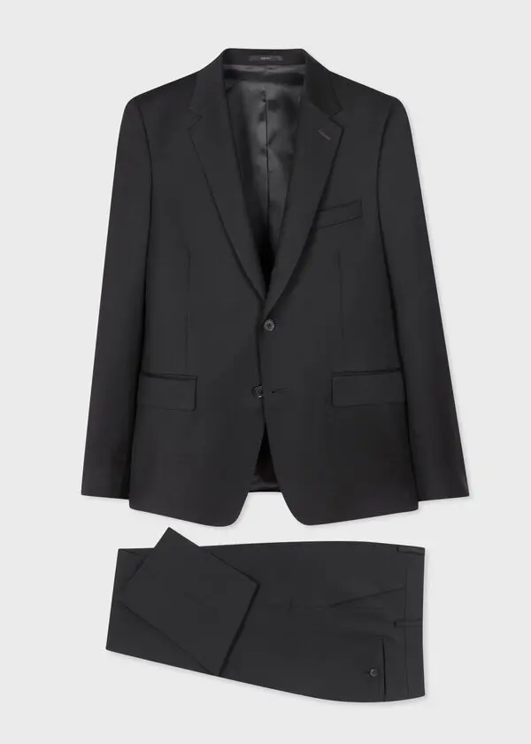 Paul Smith Tailored-fit Wool Twill Two-button Suit - Black