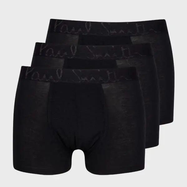 Paul Smith Comfort Boxer Briefs Three-pack - Black