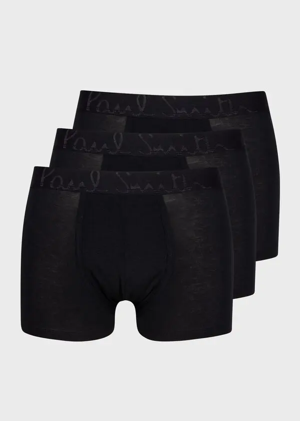 Paul Smith Comfort Boxer Briefs Three-pack - Black