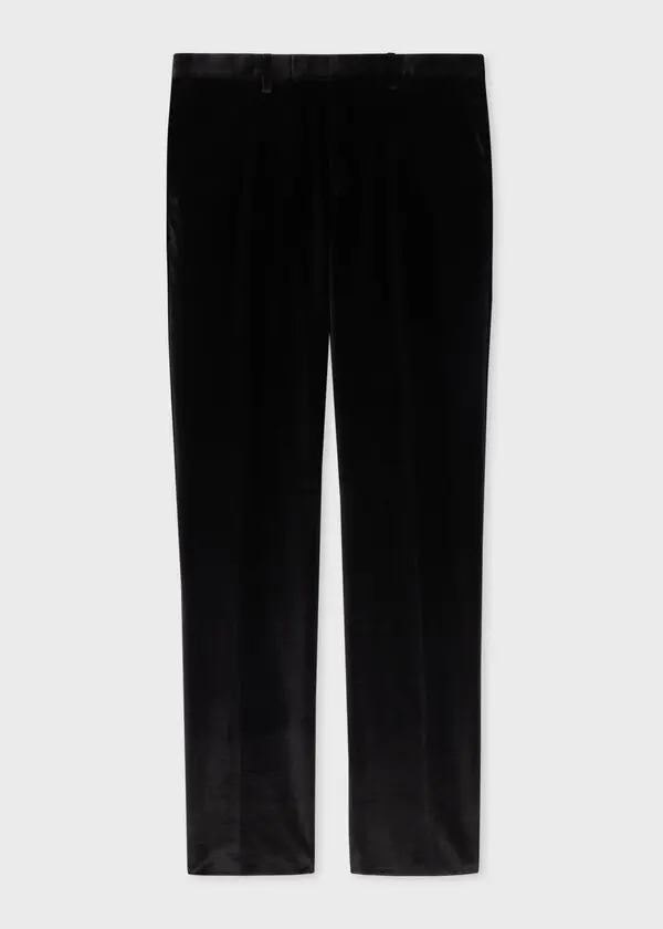 Paul Smith Slim-fit Velvet Trousers - Black