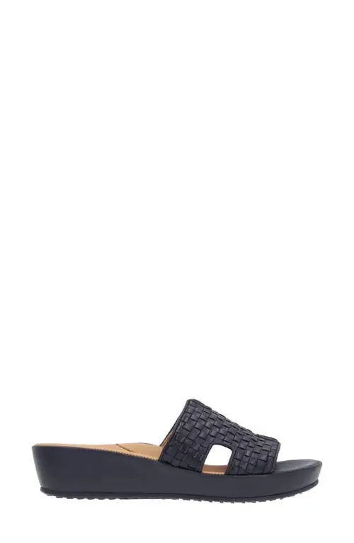 L'AMOUR DES PIEDS Cusaro Woven Platform Wedge Slides