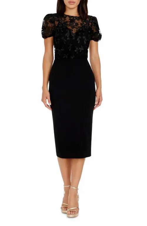 Dress The Population Marianne Lace Sheath Dress