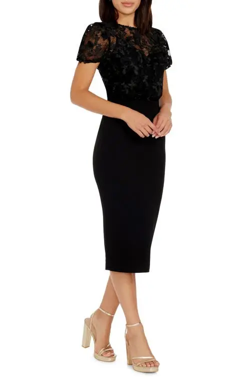 Dress The Population Marianne Lace Sheath Dress