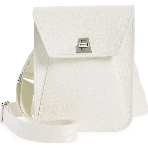 Akris Mini Anouk Leather Crossbody Bag - 001 White