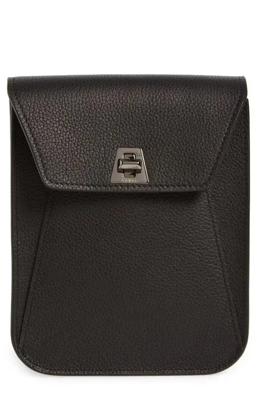 Akris Mini Anouk Leather Crossbody Bag - Black