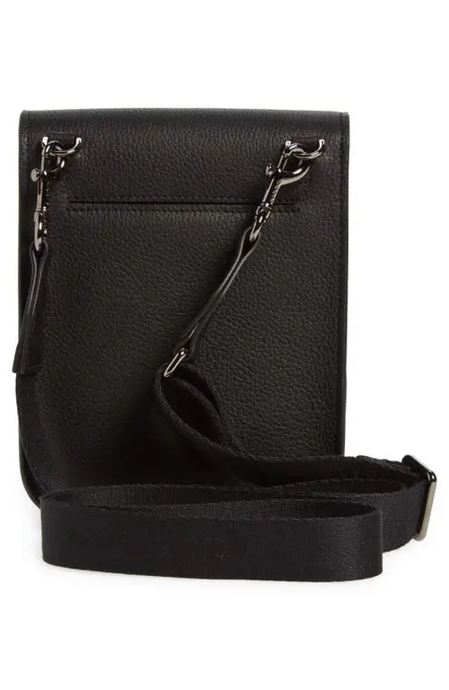 Akris Mini Anouk Leather Crossbody Bag - Black
