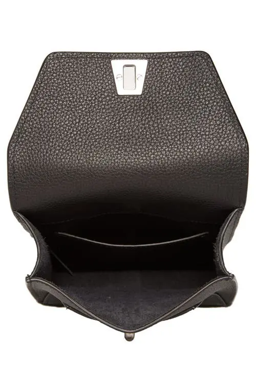 Akris Mini Anouk Leather Crossbody Bag - Black