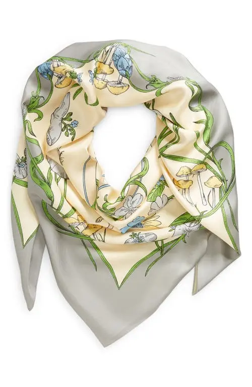 Tory Burch Field Convo Oversize Wool Blend Square Scarf