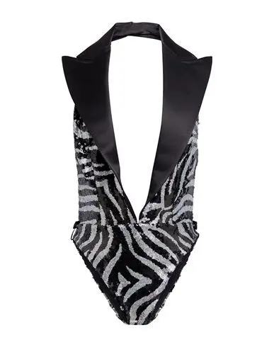 Dolce & Gabbana Bodysuit In Polyester, Silk, And Elastane