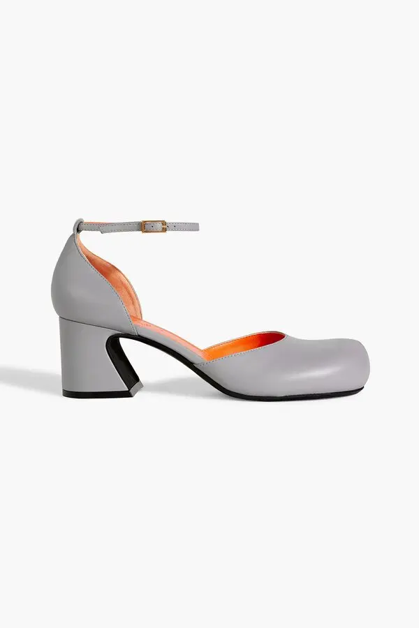 Marni Leather Pumps - Gray