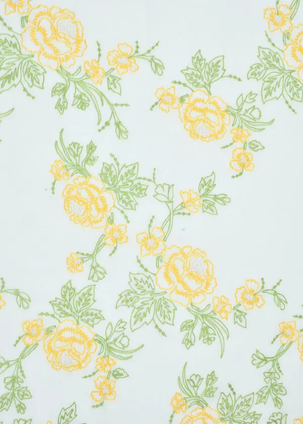 Janavi Colorful Floral Merino Wool & Silk Scarf
