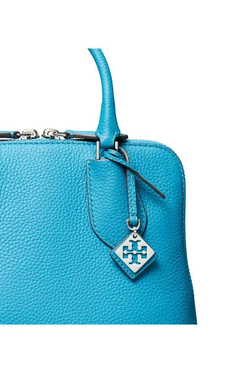 Tory Burch Mini Leather Swing Crossbody Bag - Cerulean