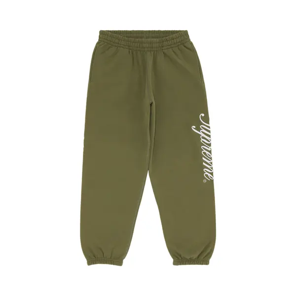 Supreme Raised Script Sweatpant 'light Olive - Green