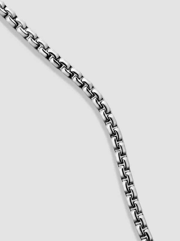 David Yurman Box Chain Necklace In Platinum