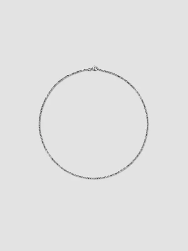David Yurman Box Chain Necklace In Platinum