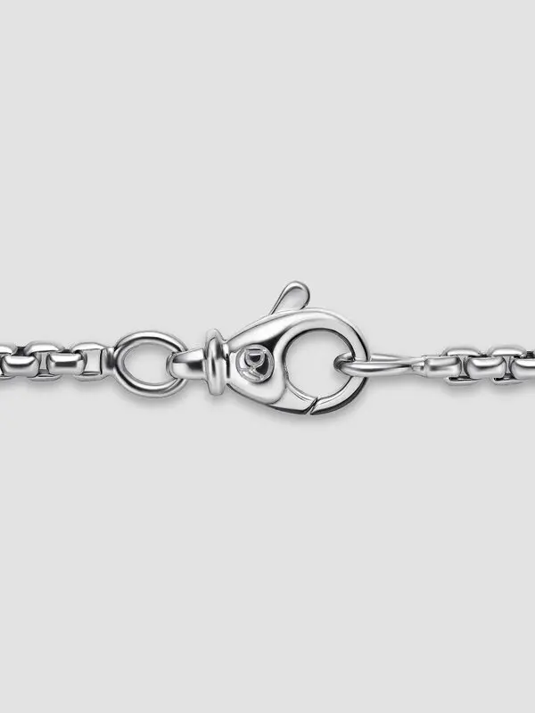 David Yurman Box Chain Necklace In Platinum