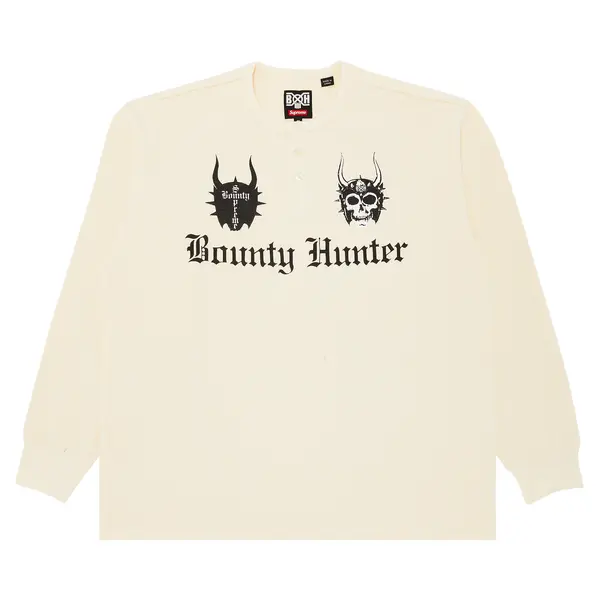 Supreme X Bounty Hunter Thermal Henley Long-sleeve Top 'natural - Cream