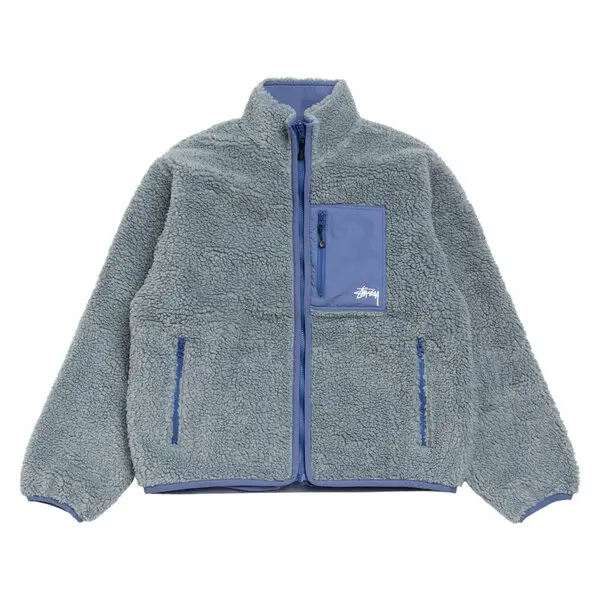 StÜssy Sherpa Reversible Jacket - Blue