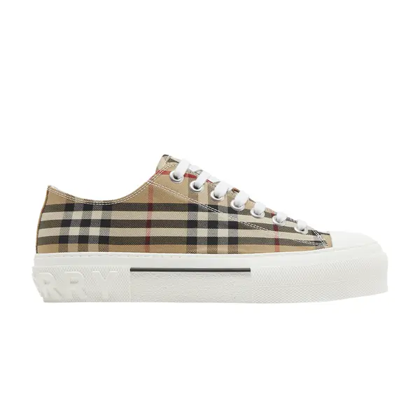 Burberry Check Cotton Sneakers - Brown