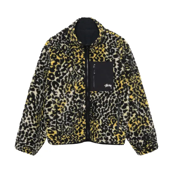 StÜssy Sherpa Reversible Jacket - Yellow