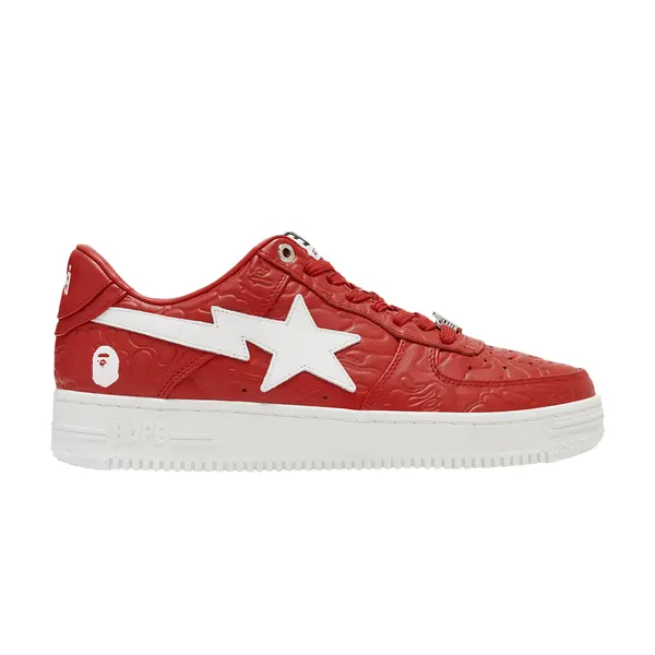A BATHING APE Bapesta #3 M1 'line Camo Sneakers - Red
