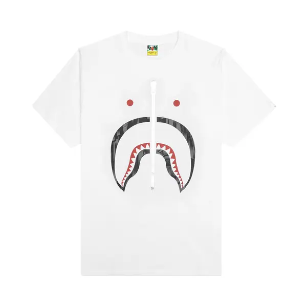 A BATHING APE Speed Racer Shark Tee - White
