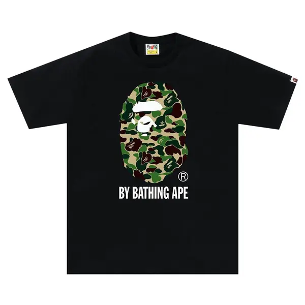 A BATHING APE Abc Camo Bathing Ape Tee /green - Black