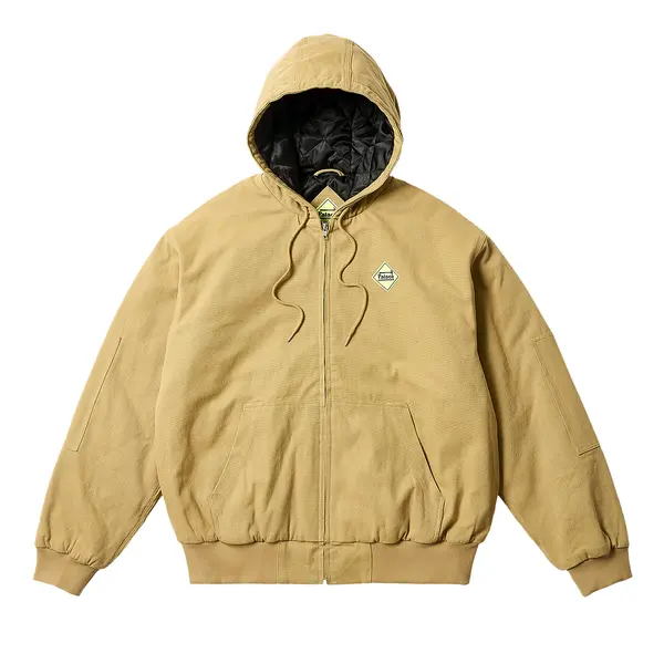 Palace Hardware Hooded Workwear Jacket - Tan | Editorialist