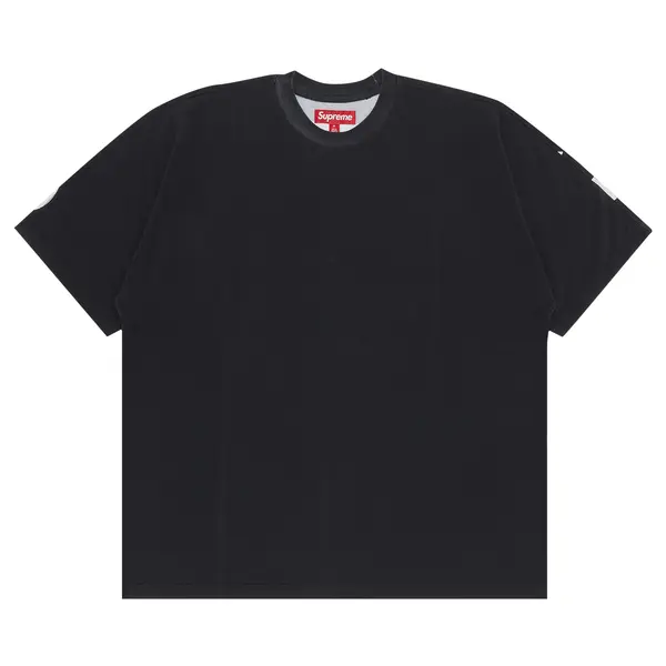 Supreme Split Short-sleeve Top - Black