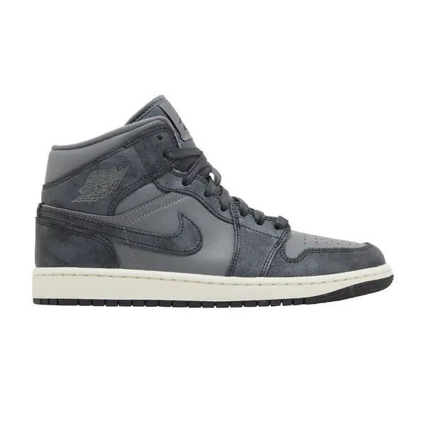 JORDAN 1 Mid 'distressed Smoke - Grey