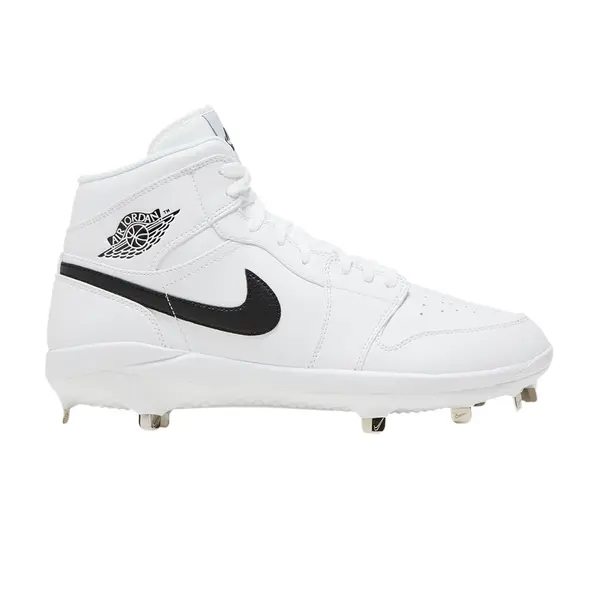 JORDAN 1 Retro Metal Cleats - White