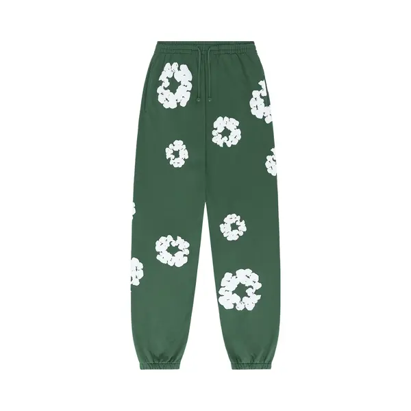 DENIM TEARS Cotton Wreath Sweatpants - Green