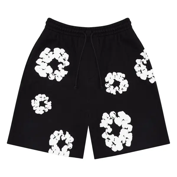 DENIM TEARS The Cotton Wreath Shorts - Black