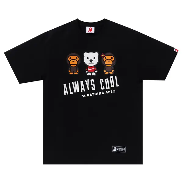 A BATHING APE X Coca-cola Milo Tee - Black