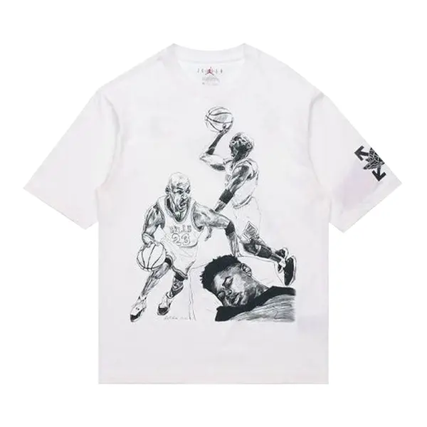 JORDAN X Off- Tee - White