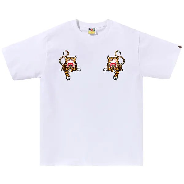 A BATHING APE Tiger Tee - White