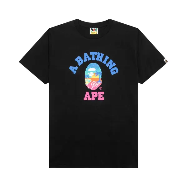 A BATHING APE Sunset Beach Tee - Black